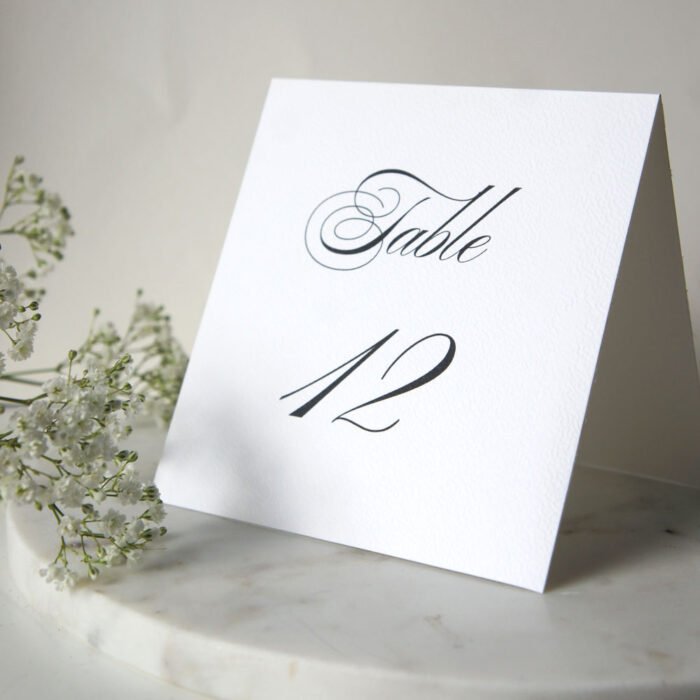 Genevieve Folded Table Numbers • Fig & Splice